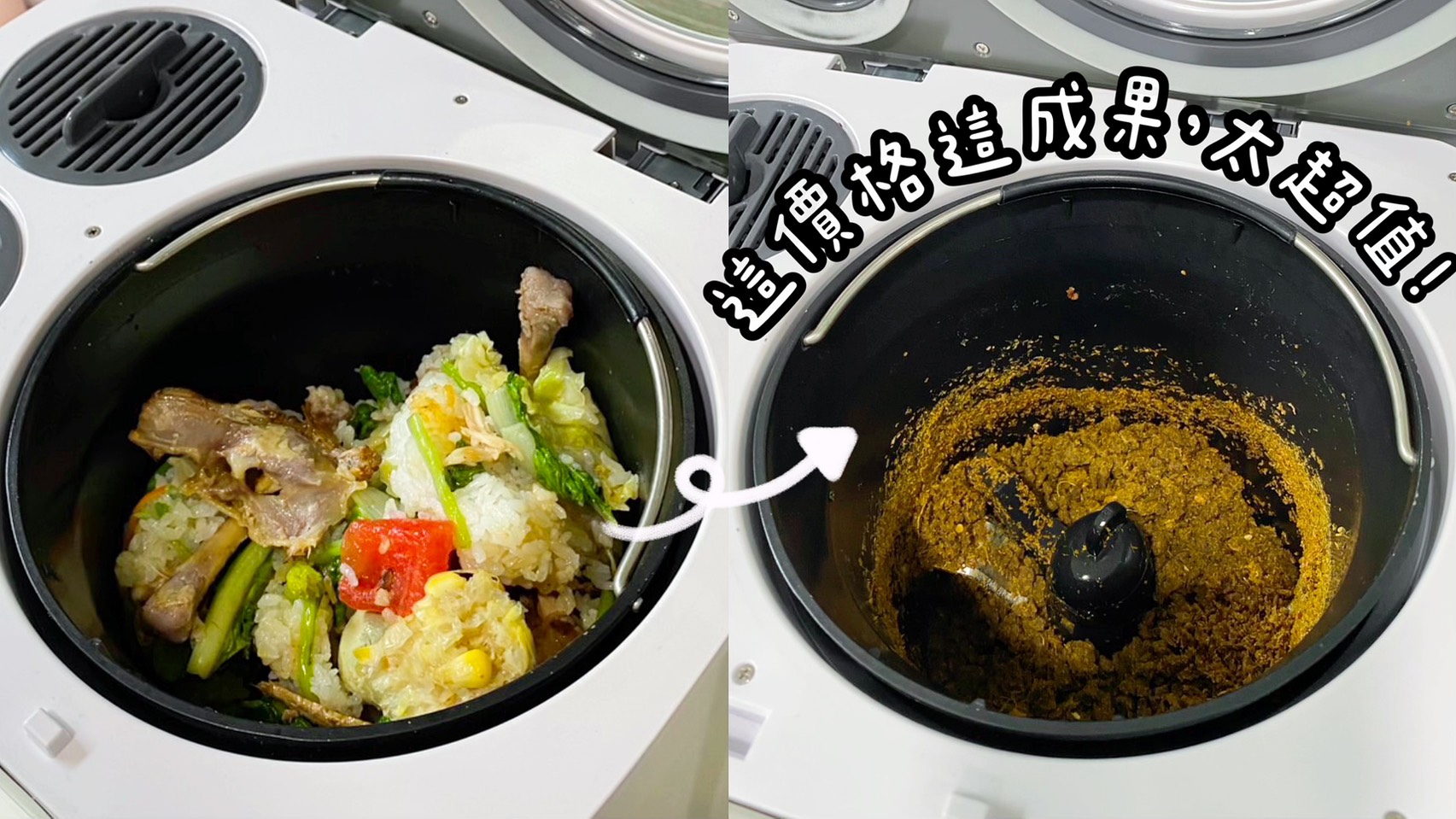 CP值爆表廚餘機！果蠅蟑螂掰掰，一鍵縮小90%變香鬆！ - 大丈夫週記::486部落格